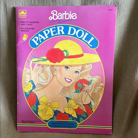 Barbie | Party Supplies | Vintage Barbie Paper Doll Set Smurf Color ...